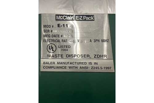 Used McClain EZ-Pack E-11 Baler For Sale | American Surplus