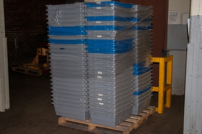Used Stackable Bins for Sale by American Surplus Inc.
