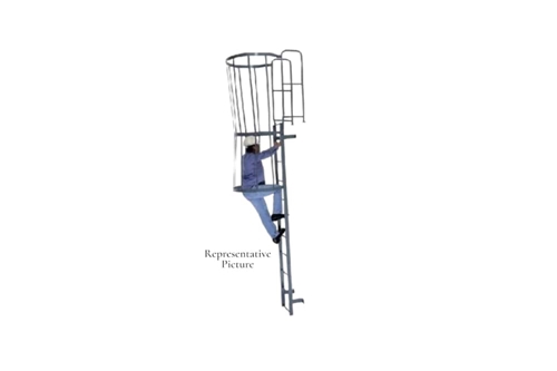 Used Fixed Steel Cage Ladder | ASI Bargain Depot