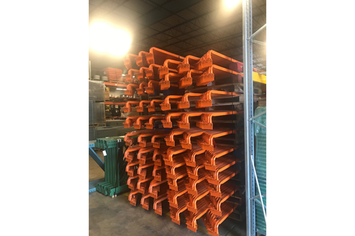 Used 48" Pallet Rack Stop Bars | American Surplus