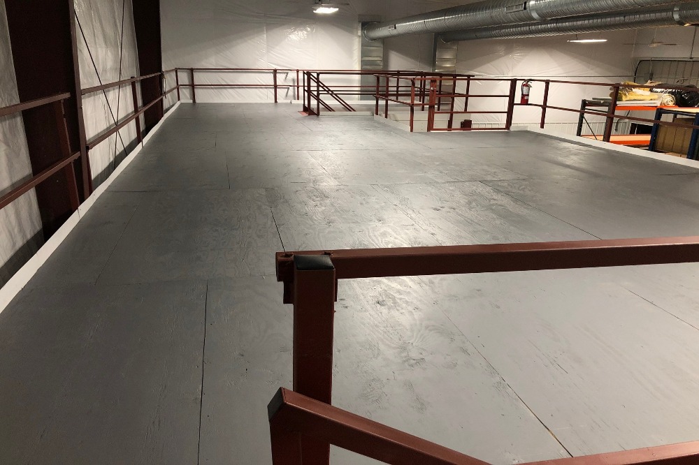 Used Mezzanine Flooring sold by American Surplus Inc.
