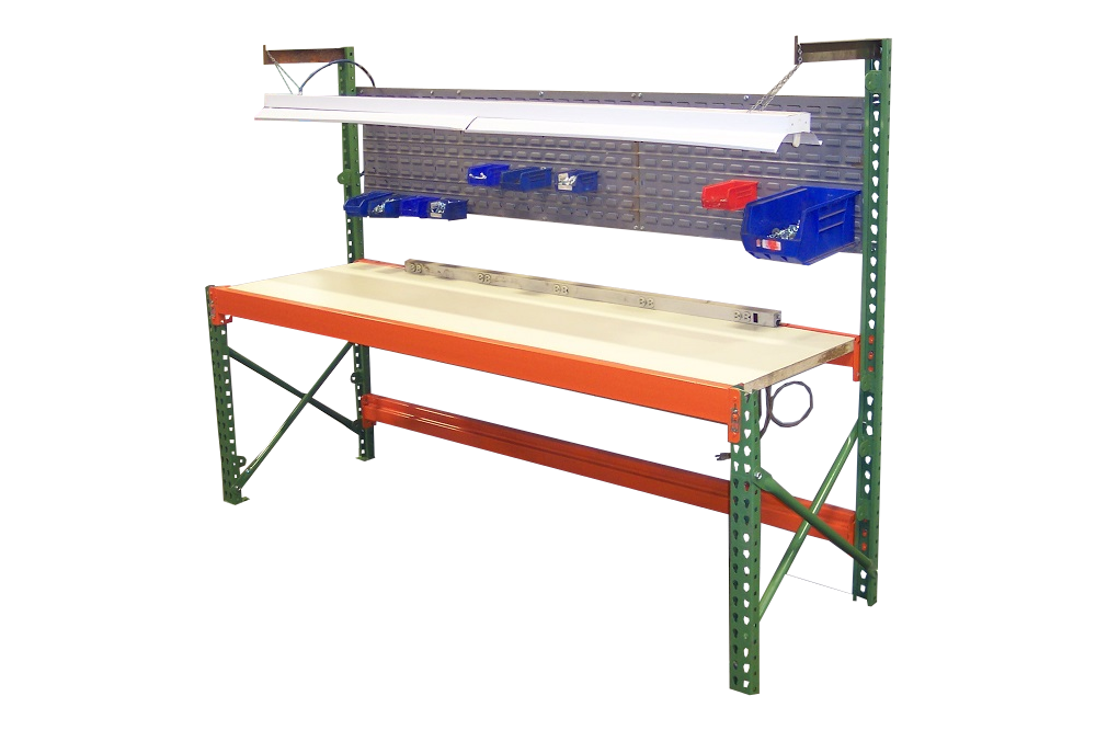 Used Pallet Rack Workbench for sale by American Surplus Inc.