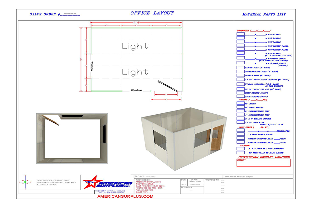 New 12' x 10' Inplant Office For Sale | American Surplus