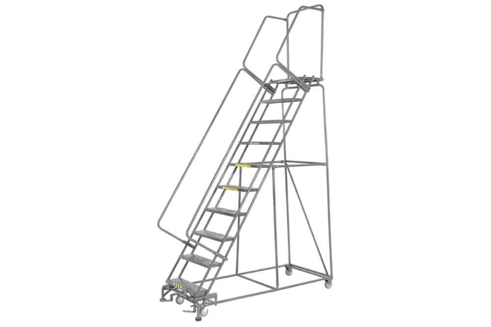 Used 14-Step Rolling Ladder | American Surplus