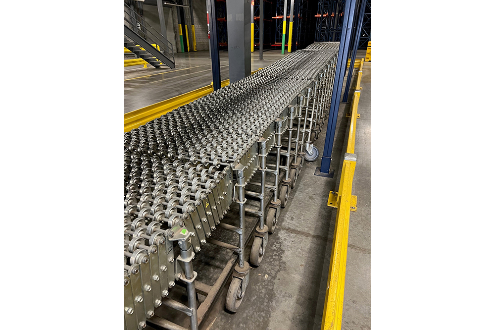 Used Nestaflex Flexible Skate Wheel Conveyor - 30" Wide