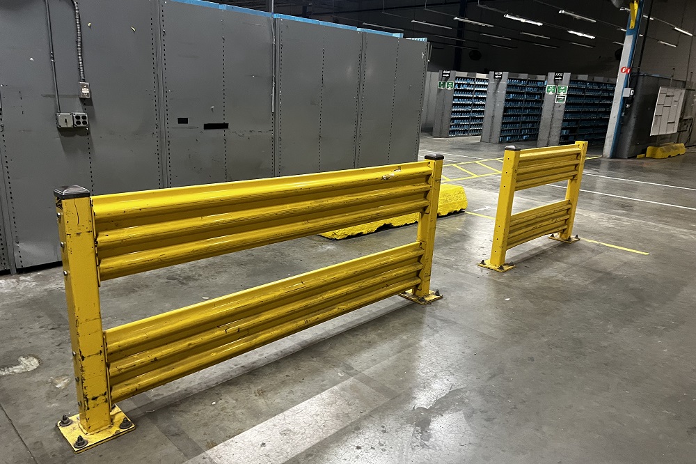 Used Warehouse Safety Guard Rail | American Surplus