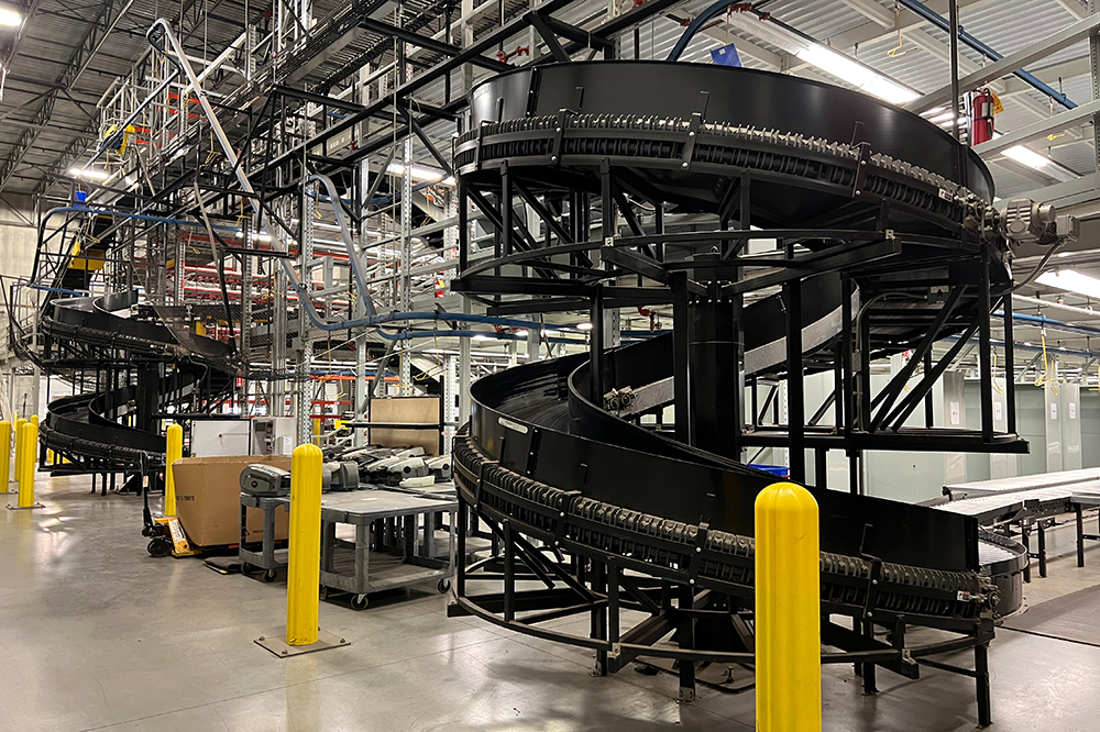 Used Spiral Belt Conveyor - American Surplus