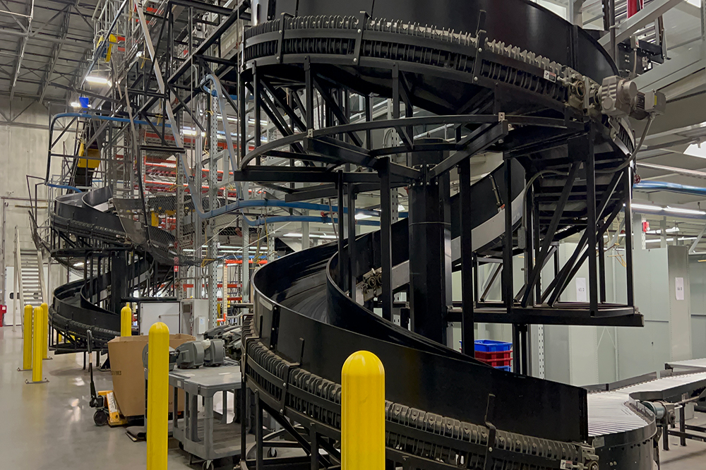 Used Spiral Belt Conveyor - American Surplus