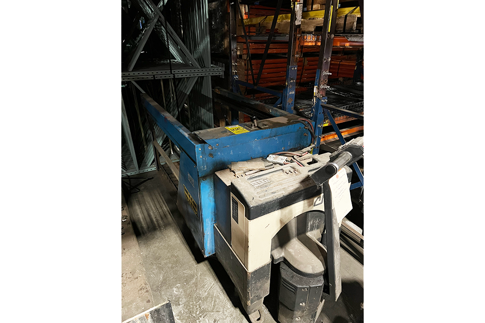 Used Electric CROWN Walkie Pallet Jack American Surplus used-electric-crown-walkie-pallet-jack-american-surplus
