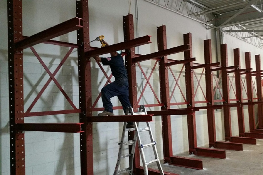 Used Cantilever Rack Installation